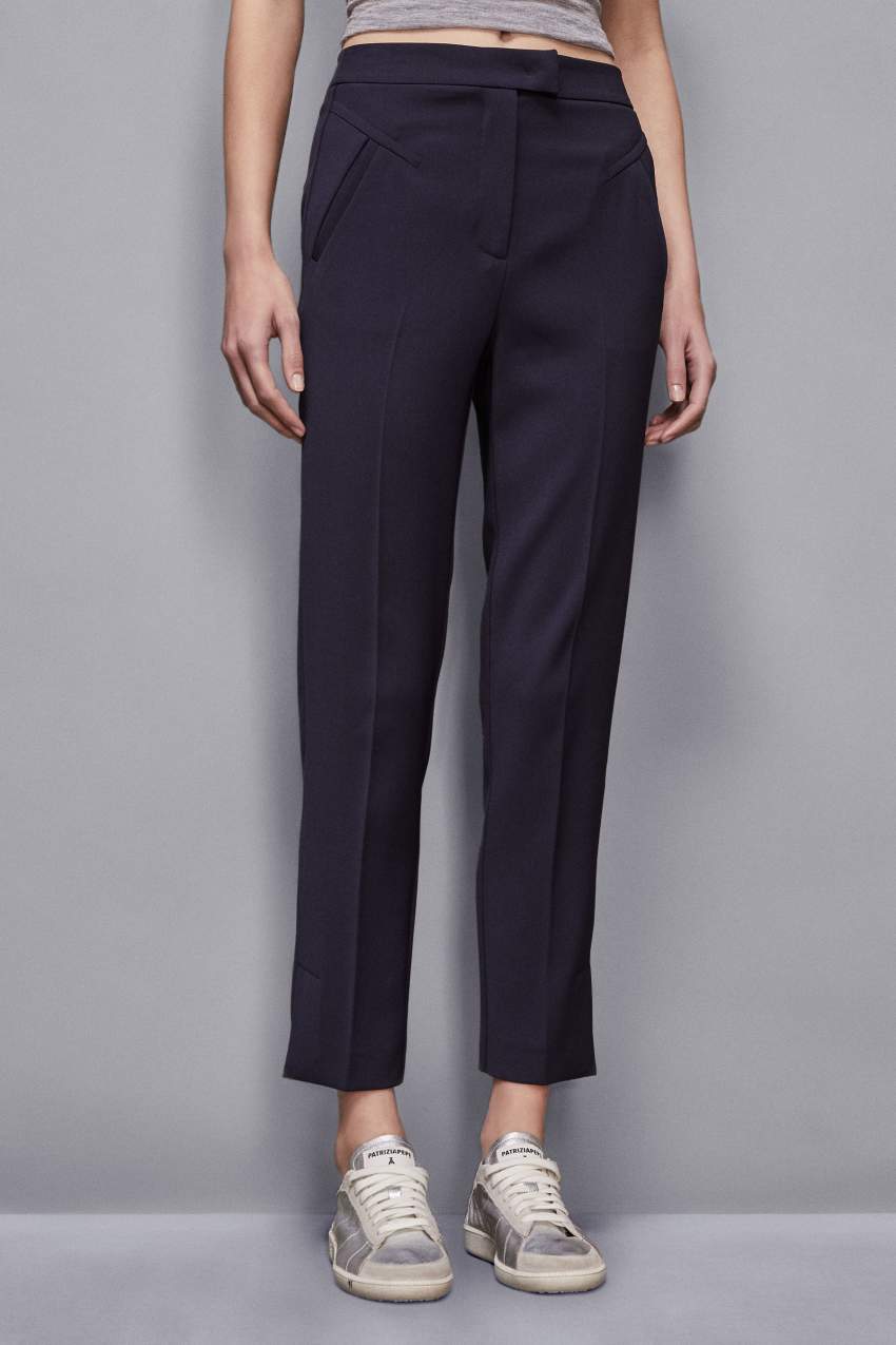 Cigarette trousers in crepe store